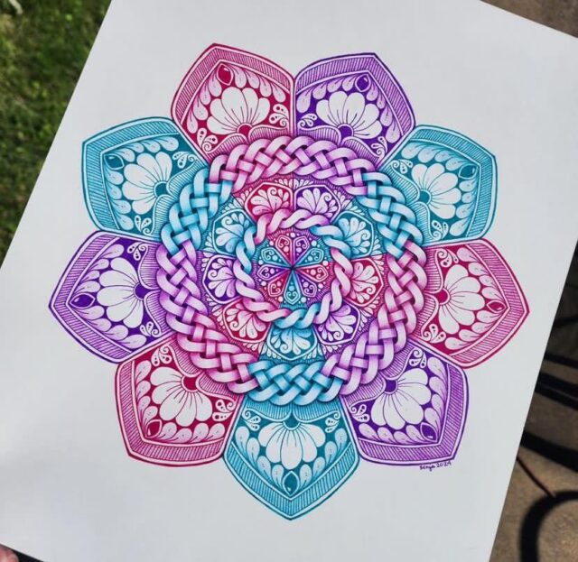 How to draw Pattern “FAVUM” (“rooms”) – Doodle Art Club