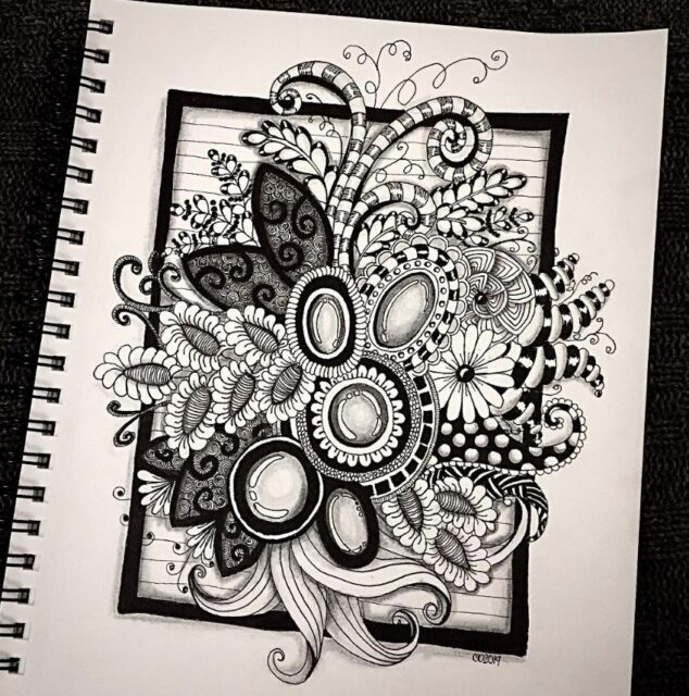 Pattern COMPASSES - Doodle Art Club