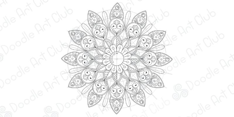 How to Draw a Mandala: Step-by-Step Guide (+ Free Templates!) – Doodle ...